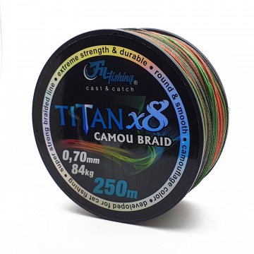 Titan Catfish Braid x8 Camou Braid Filfishing