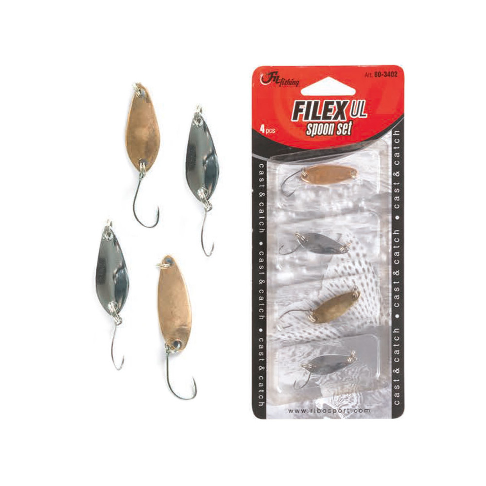Spoon Filex UL Spoon set 4 pieces Filfishing